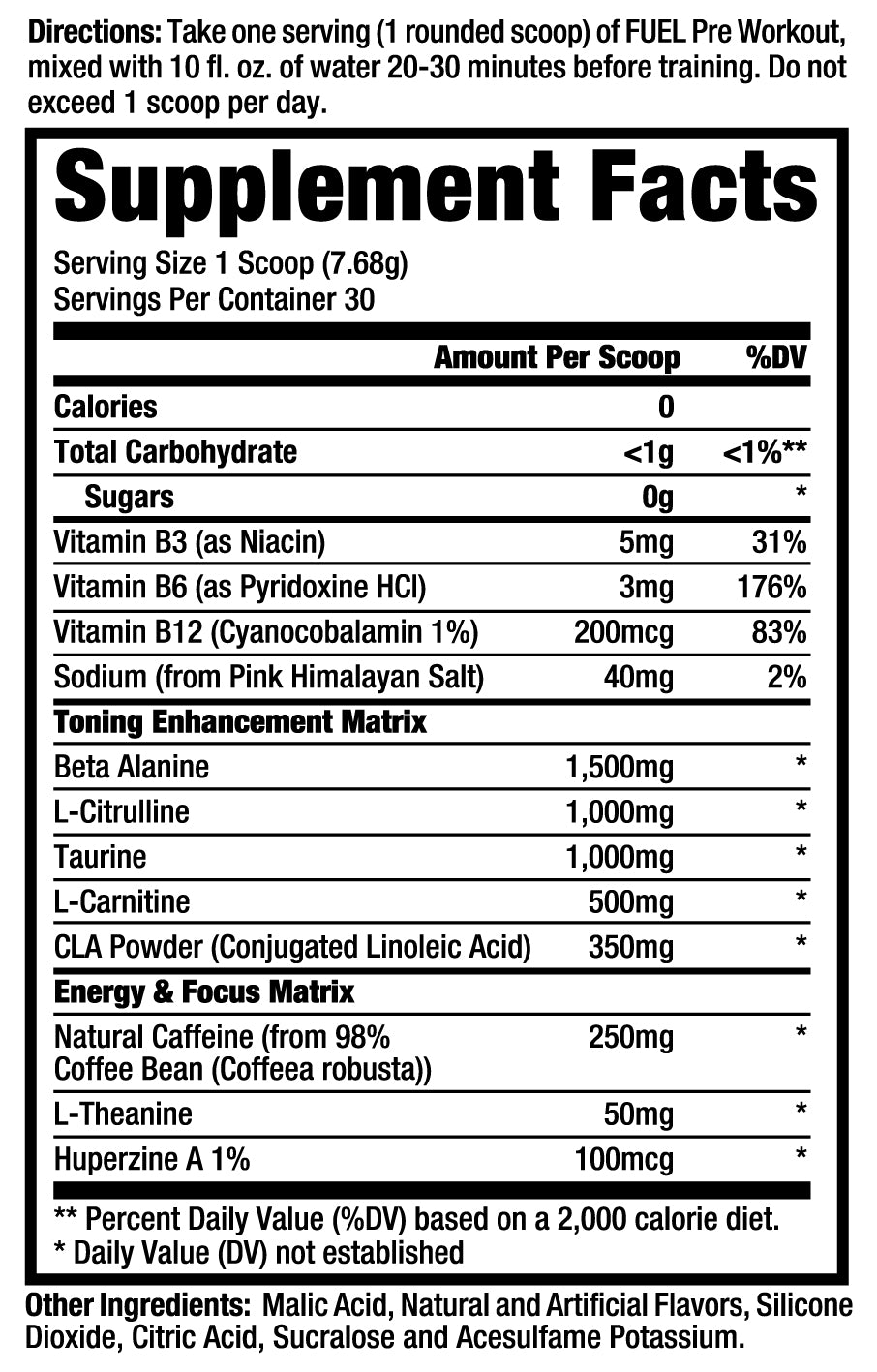 FUEL Pre-Workout (Watermelon) – The Hit Club